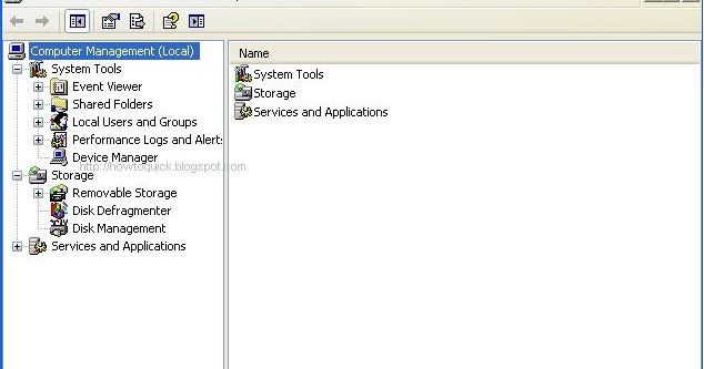 How To Access Computer Management In Windows XP