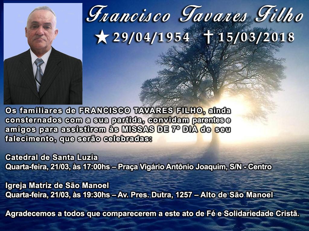 CONVITE MISSA DE 7º DIA. ~ Passando na Hora-A informação com credibilidade CONVITE MISSA DE 7º DIA. ~ Passando na Hora-A informação com credibilidade