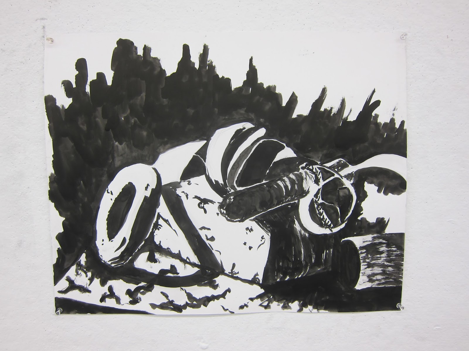 Art Portfolio: Contour Line Still Life Drawings