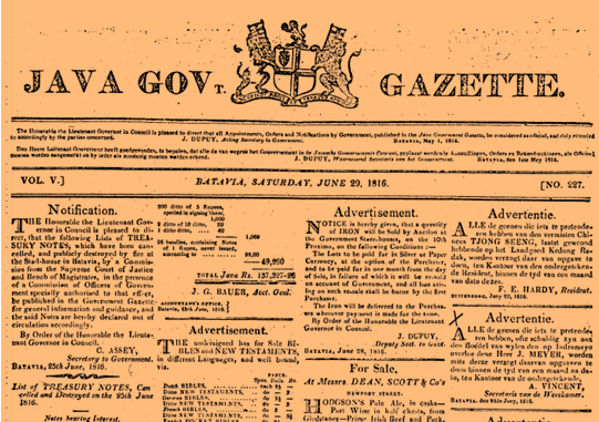 Poestaha Depok: Sejarah Jakarta (16): Raffles (1811-1816); Java ...