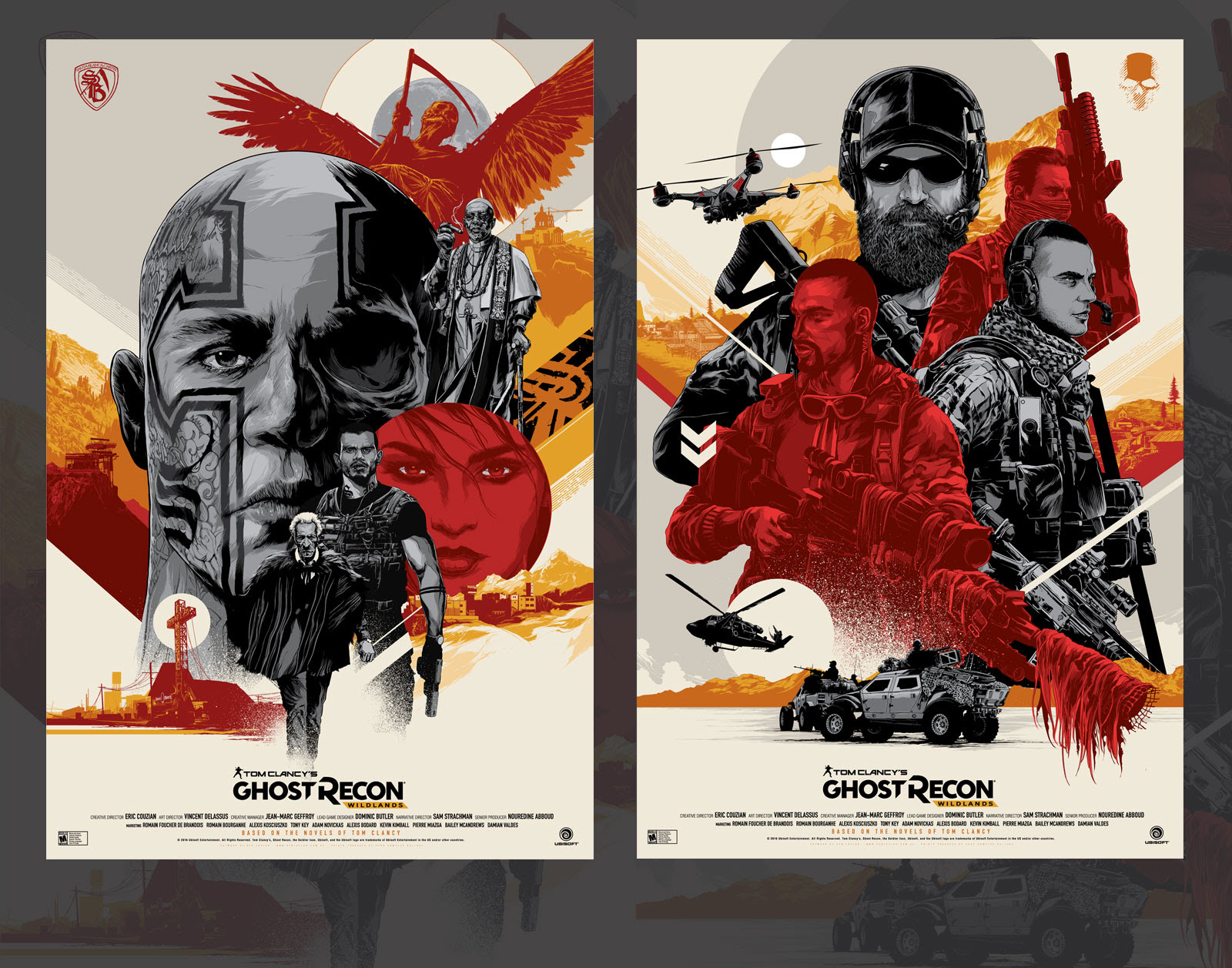 INSIDE THE ROCK POSTER FRAME BLOG: Ken Taylor Ghost Recon Wildlands Posters