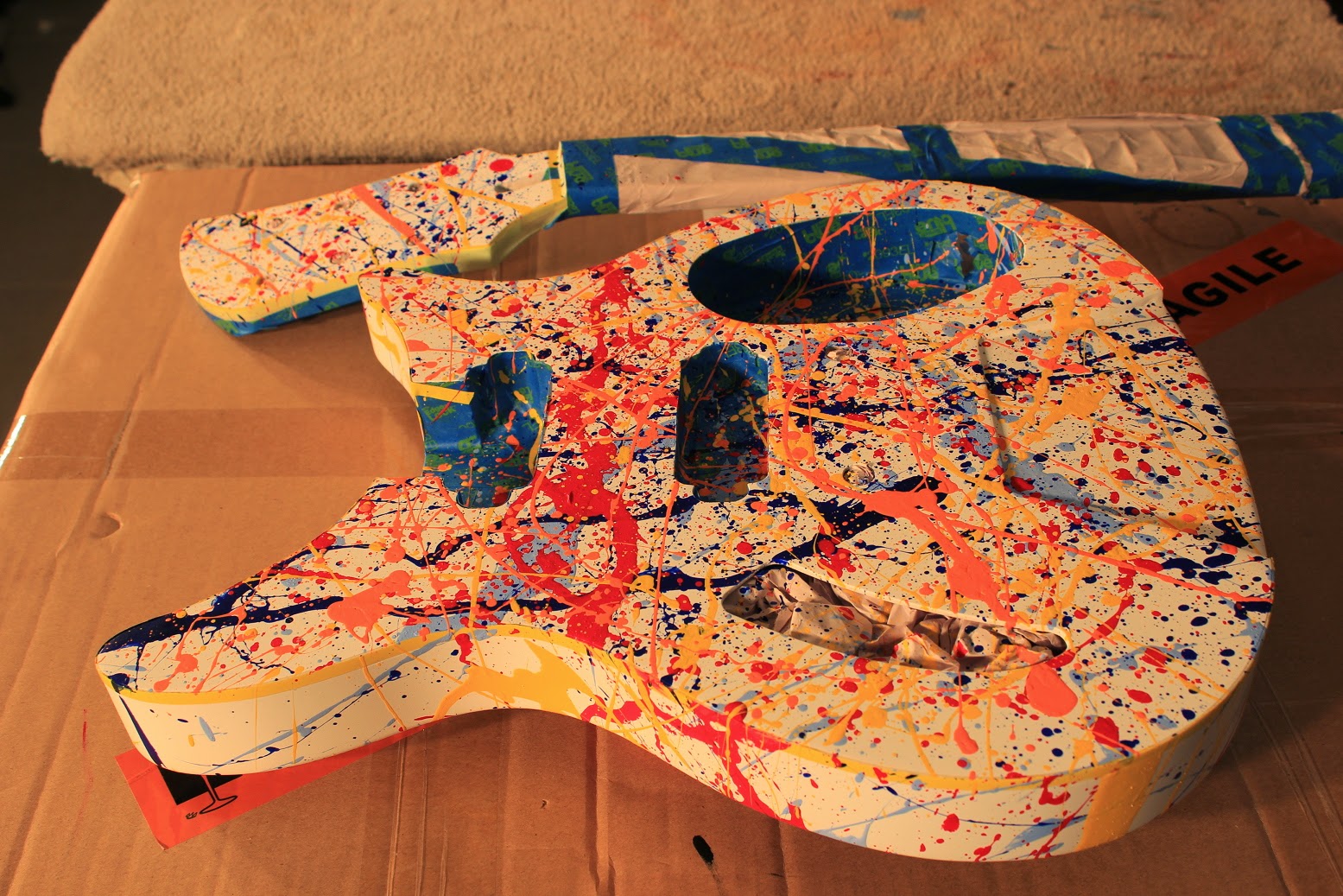 Guitar Kit Builder: Stone Roses Tribute: Five Layers of Splatter