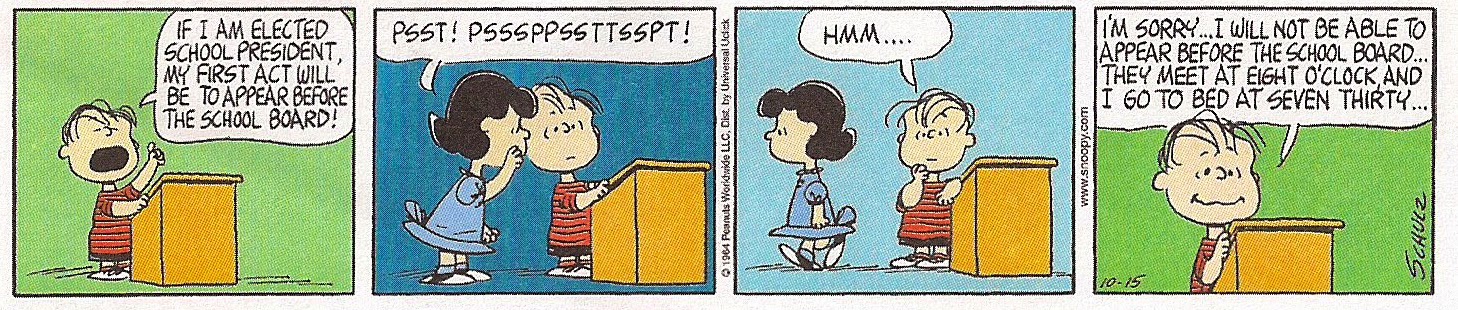 Jason's View from DC: Linus Runs for Class President