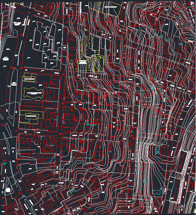 projeto em autocad: Mapas digital em dwg