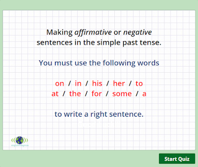 MAKING SENTENCES IN THE SIMPLE PAST TENSE INTERMEDIATE | ENGLISH ...