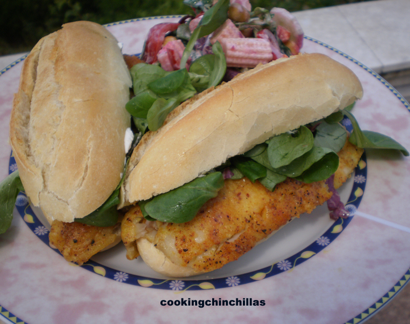 CookingChinchillas: Spicy Dory Sandwich
