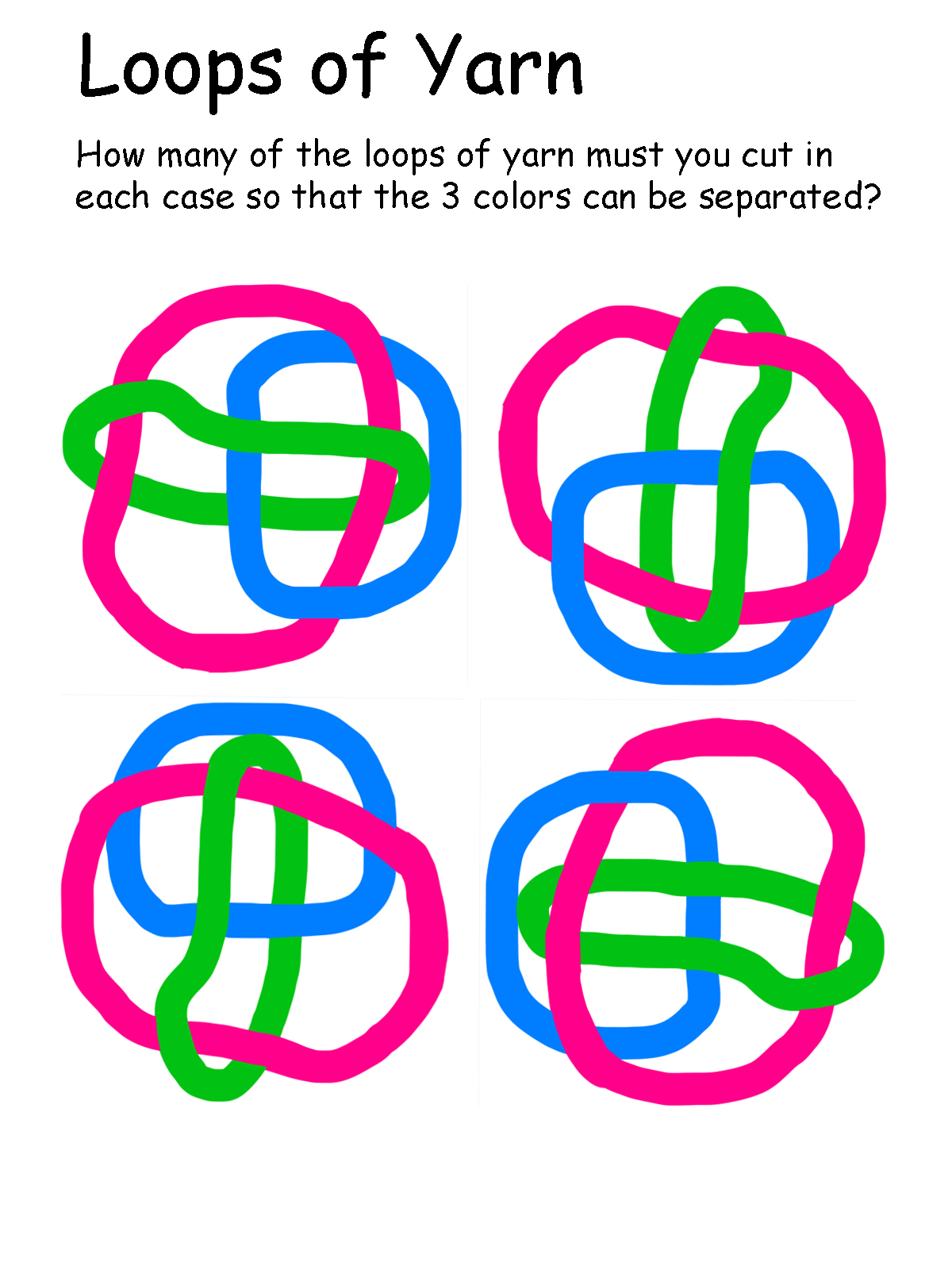 1001 Math Problems: Untangling Loops of Yarn