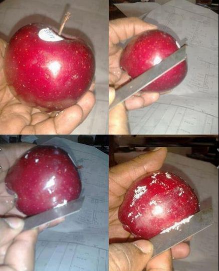 Beware of Wax Coated Apples - Simple Tip