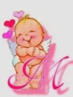 Alfabeto angelito amoroso, versión sin marco. - Oh my Alfabetos!