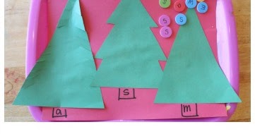 Preschool Christmas Theme Letter Sort | School Time Snippets