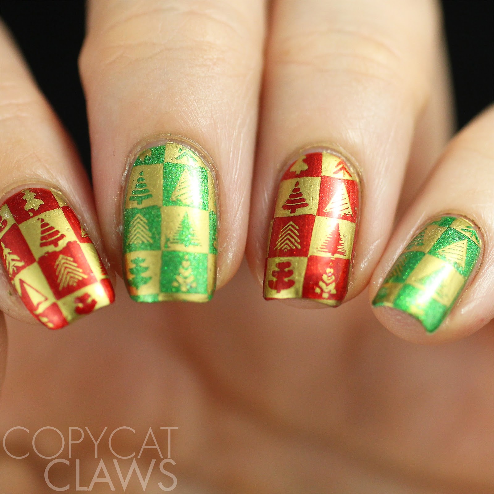 Copycat Claws: Last Minute Christmas Stamping
