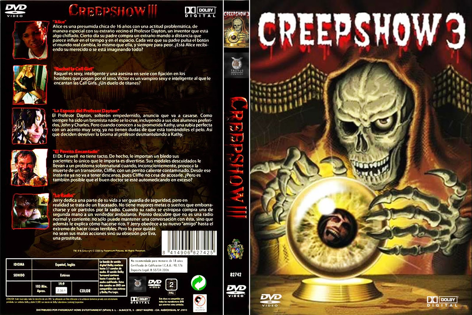 Caratulas y etiquetas: Creepshow 3