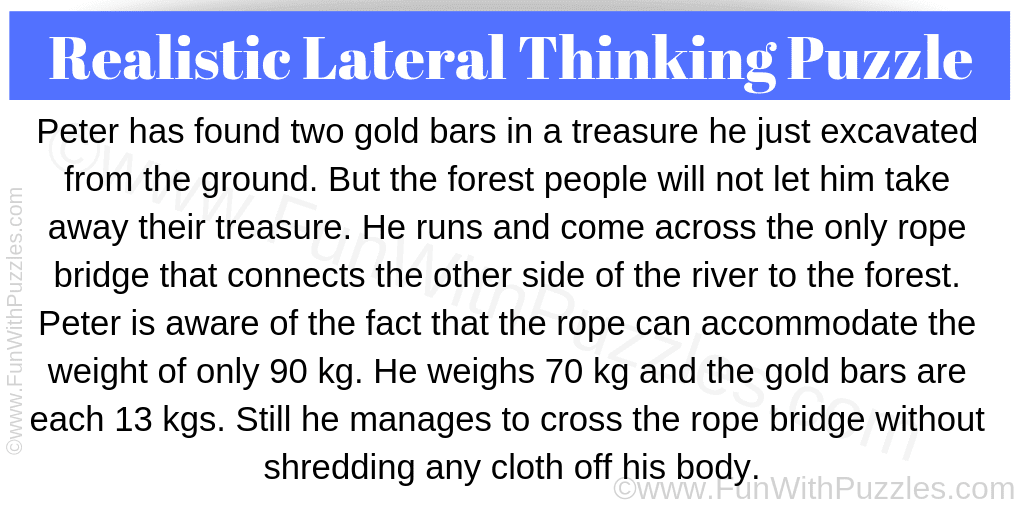 Realistic Lateral Thinking Puzzle to Challenge Your Brain