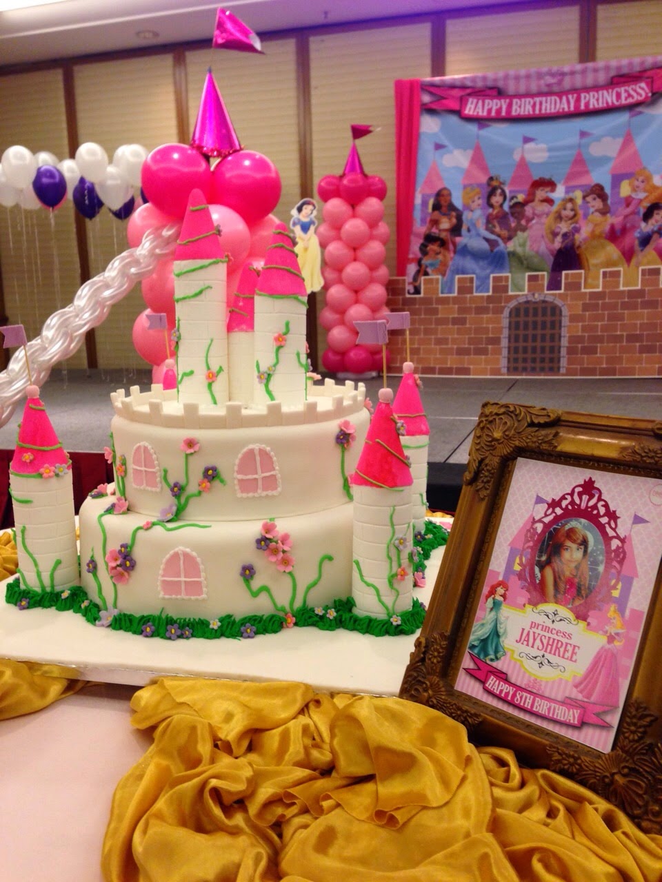 Disney Princess Castle Party for Ms Jayshree's 8th Birthday
