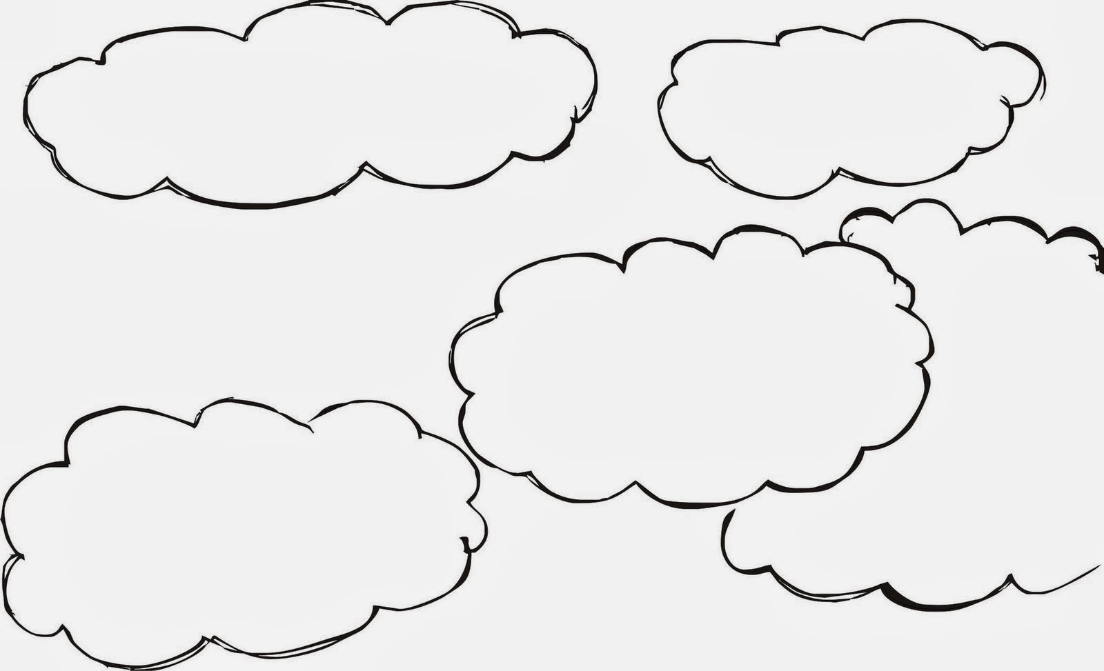 Desenhos De Nuvens Para Imprimir - NAZAEDU