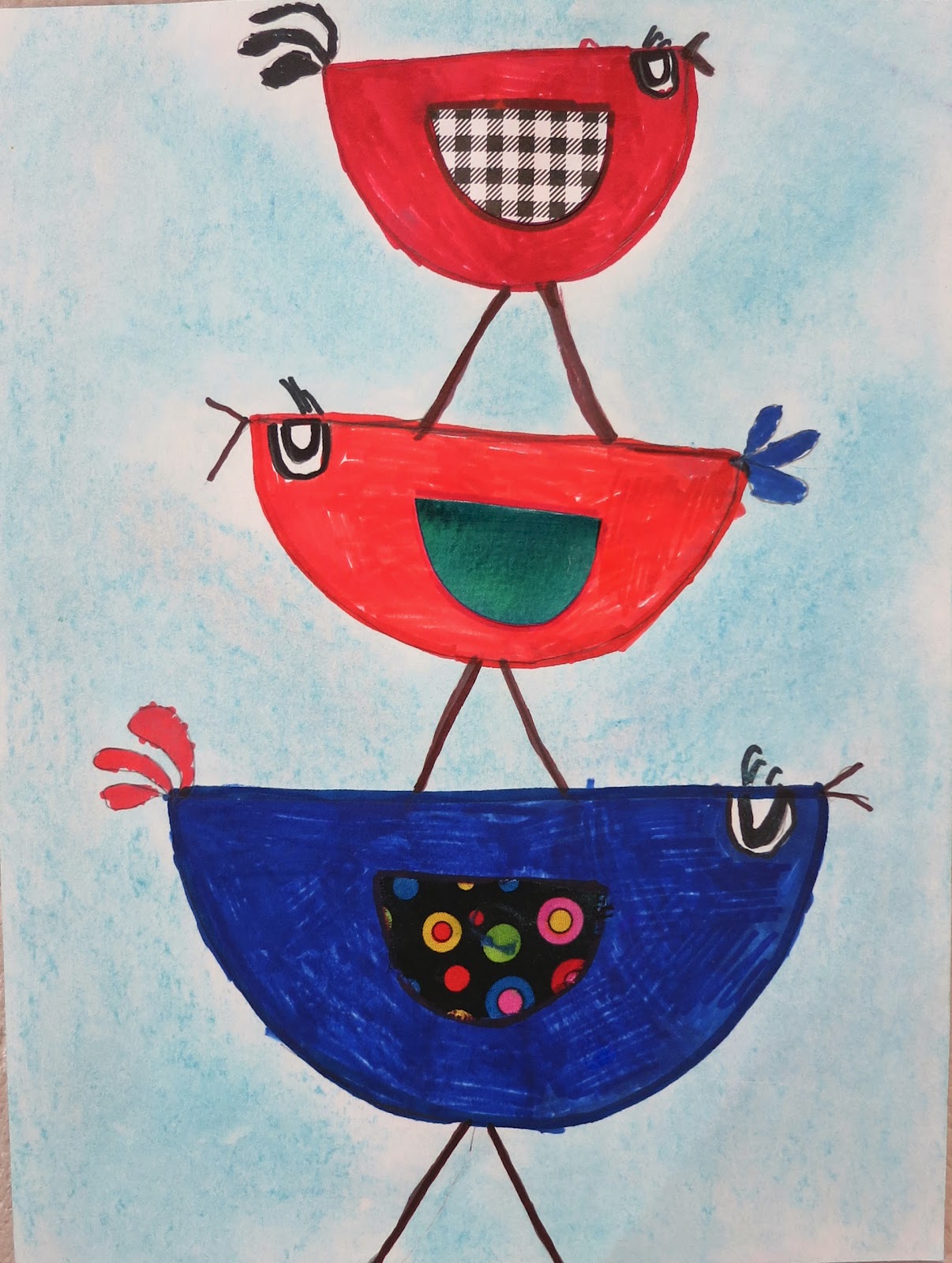 Vanilla Paper: Stacked Birds