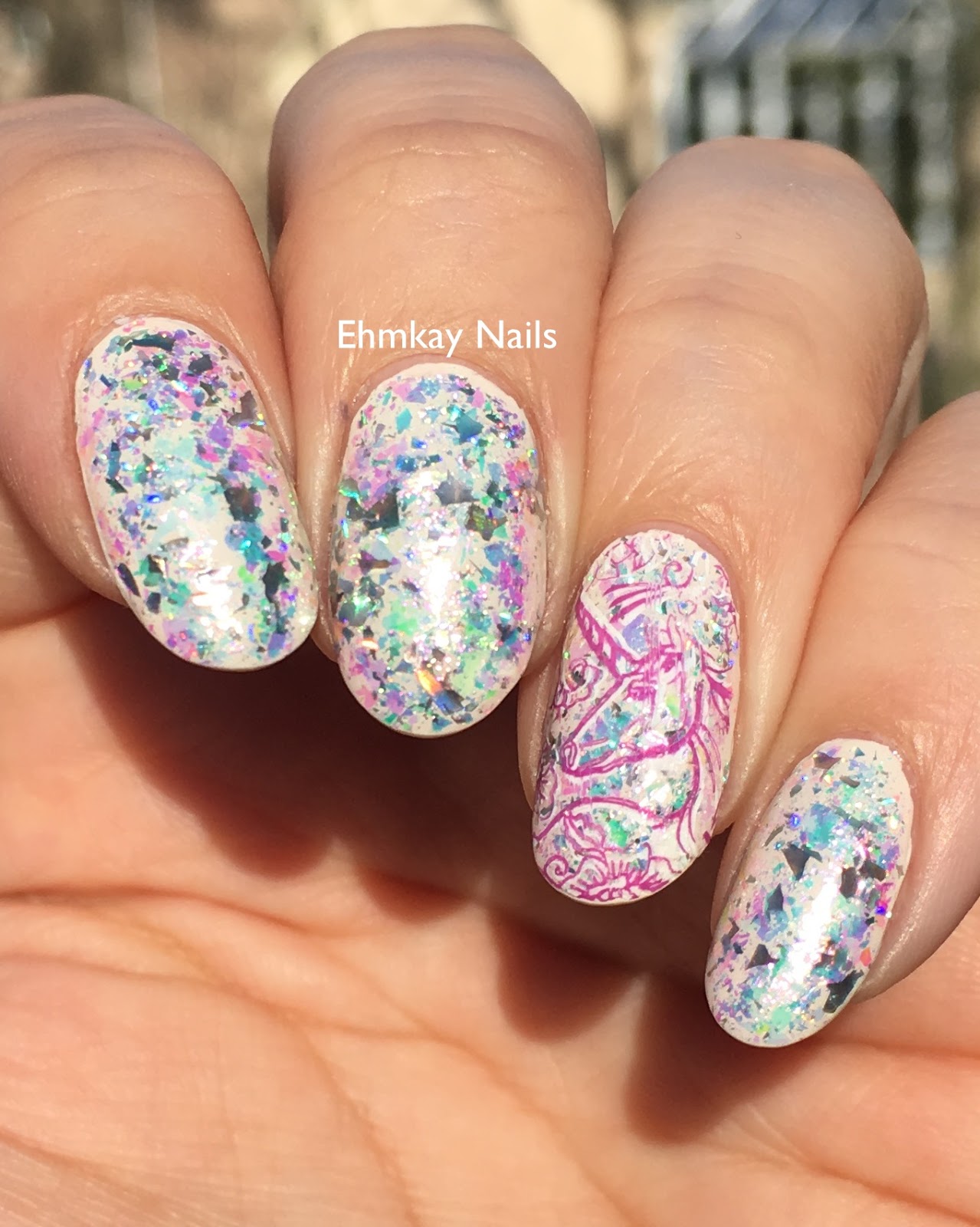 ehmkay nails: Born Pretty Holo Unicorn Loose Flakes