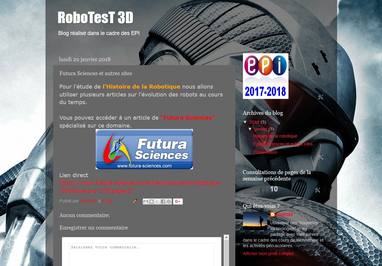 RoboTEC 3: Cours N°17 : Présentation