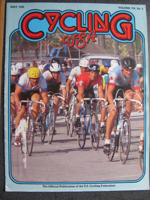 Kissena Track Racing: 1980s Cycling USA magazine