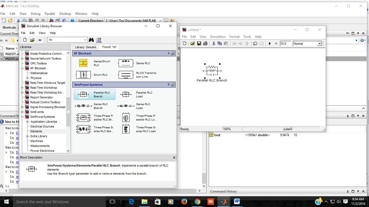 Linggar's Blog: SIMULINK MATLAB RANGKAIAN RLC