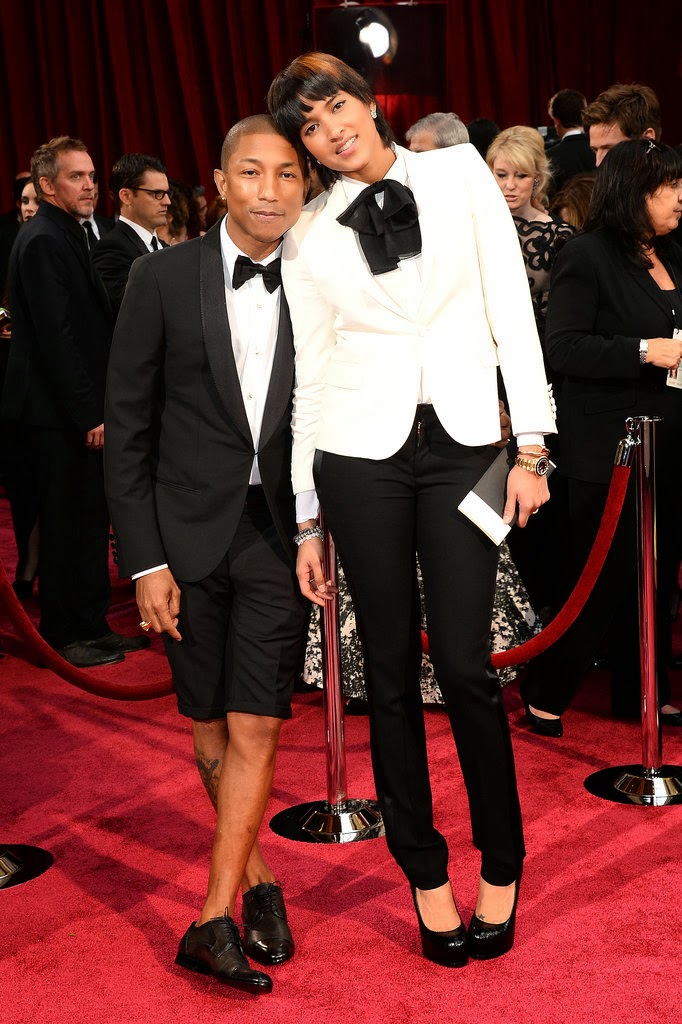 Celeb Diary: Pharrell Williams & his wife Helen Lasichanh at the 2014 ...
