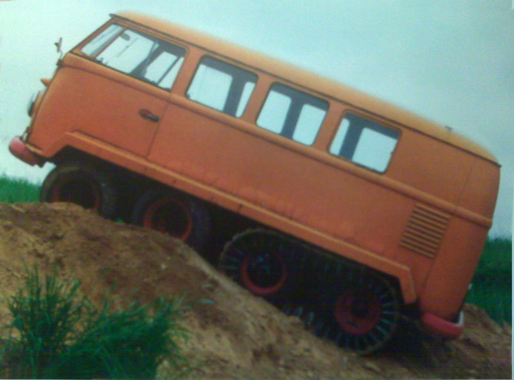 The Car Hobby: Raupen Fuchs Half Track VW Type 2 T1 Minibus