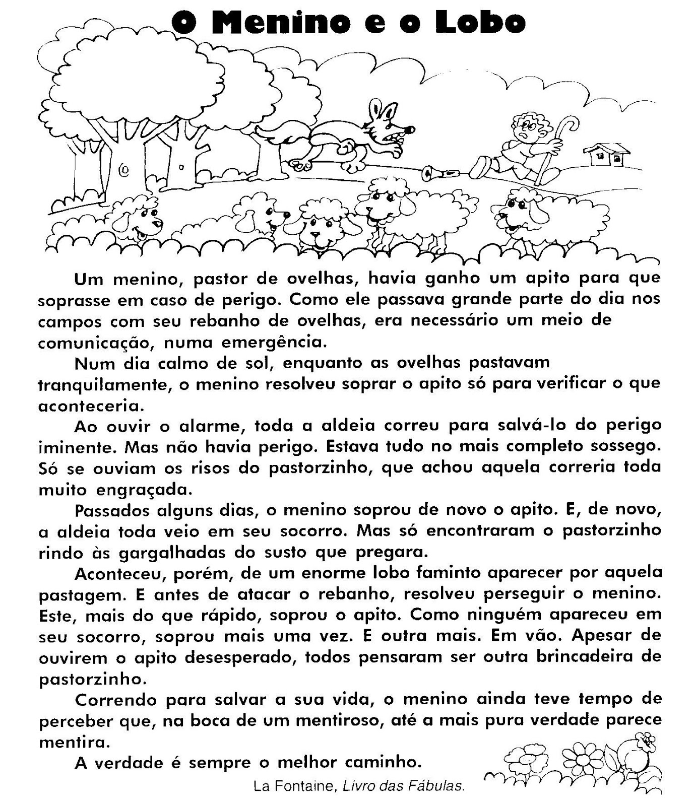 Dellaviartes: Fábula: O menino e o lobo