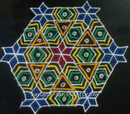 Rangoli Designs For Competition With Dots