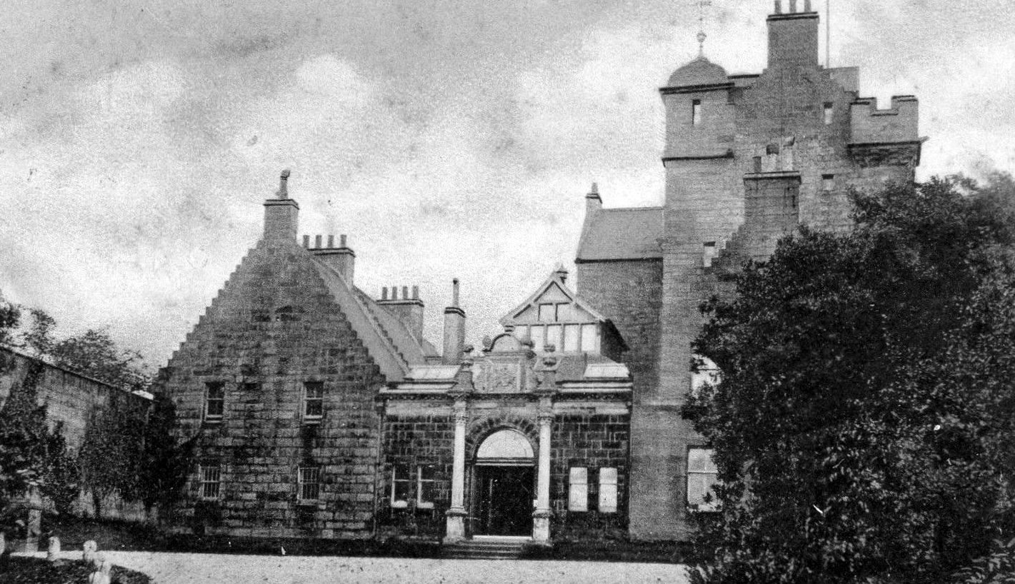 Tour Scotland: Old Photograph Pollock Castle Scotland