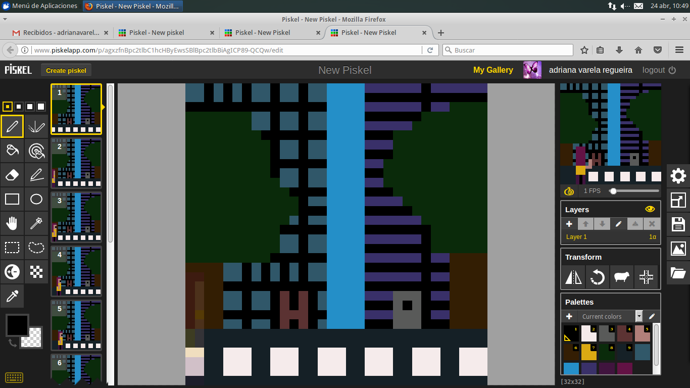 butterfly computing: proyecto serie "trabajando con piskel"