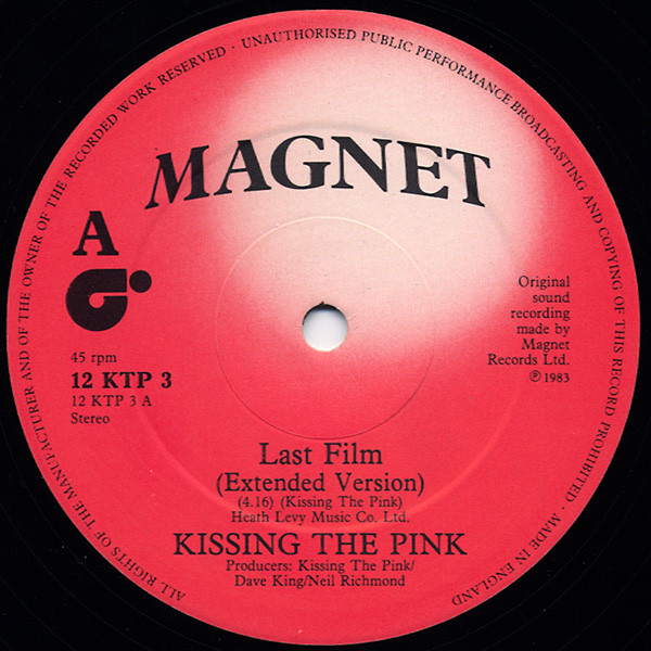 Disco Vinyl : Kissing the Pink or K.T.P.