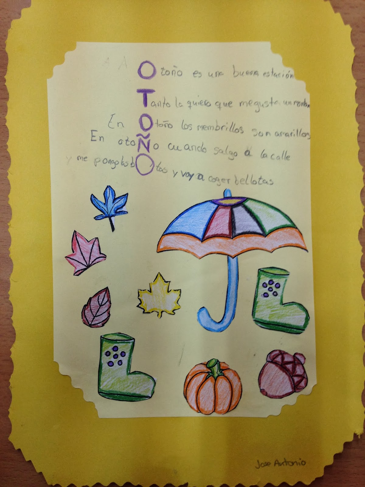 ¡Quiero saber más!: Acróstico del Otoño