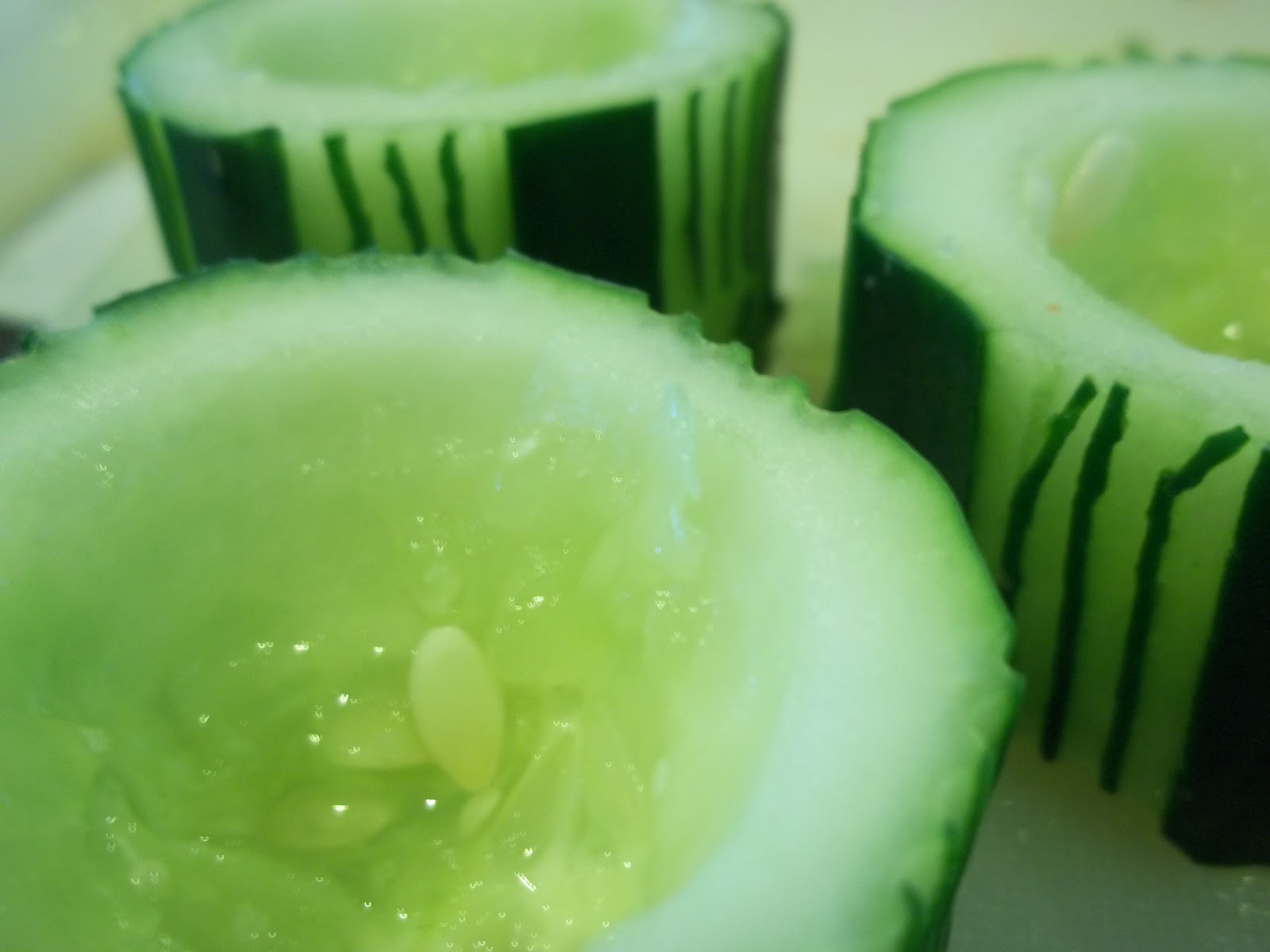 Snackers Delight: Lobster Cucumber Cups