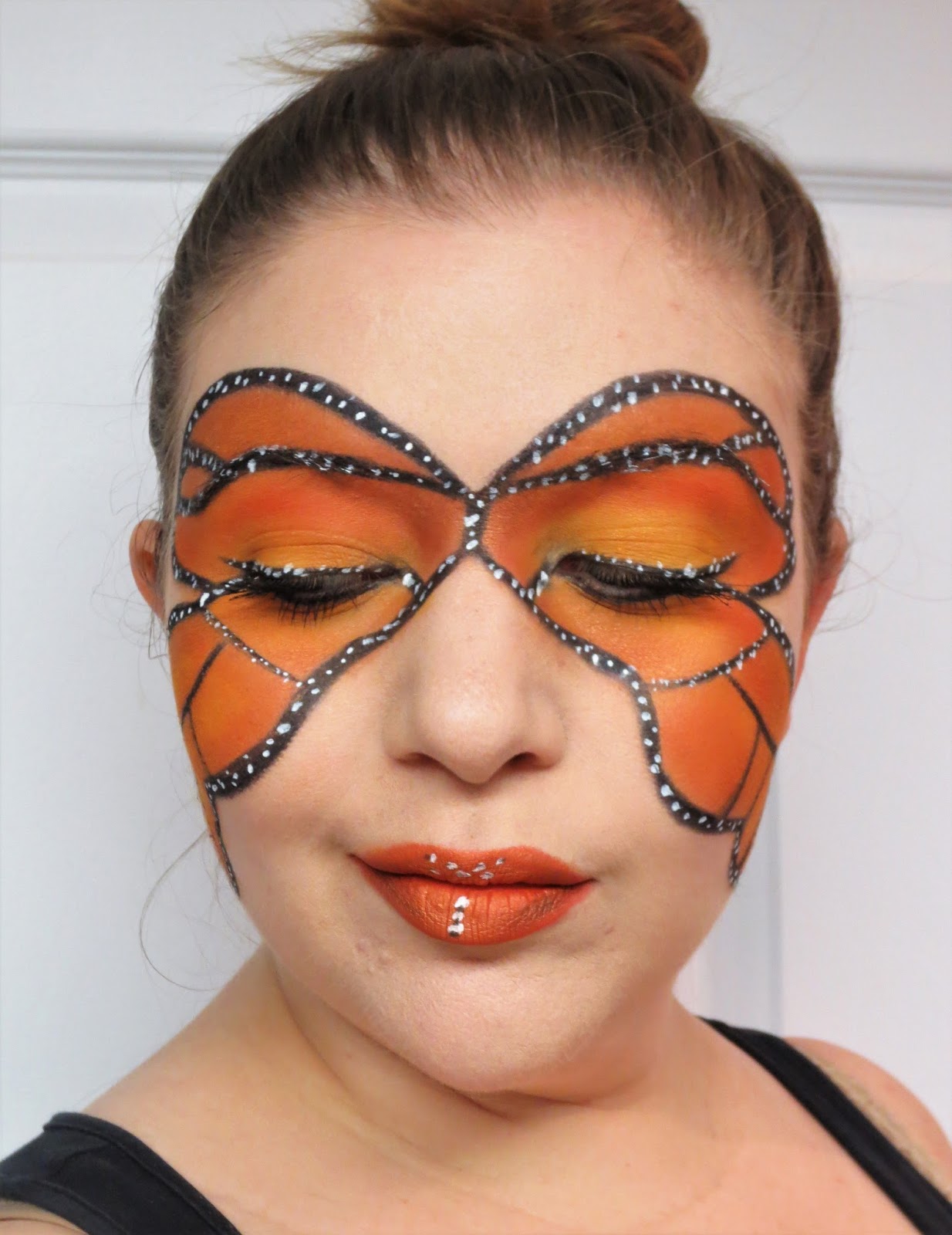 Monarch Butterfly Eye Makeup
