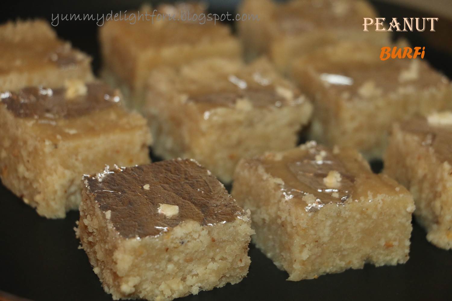 yummy delight for u: Peanut Burfi recipe/ Groundnut or Mungfali Burfi ...