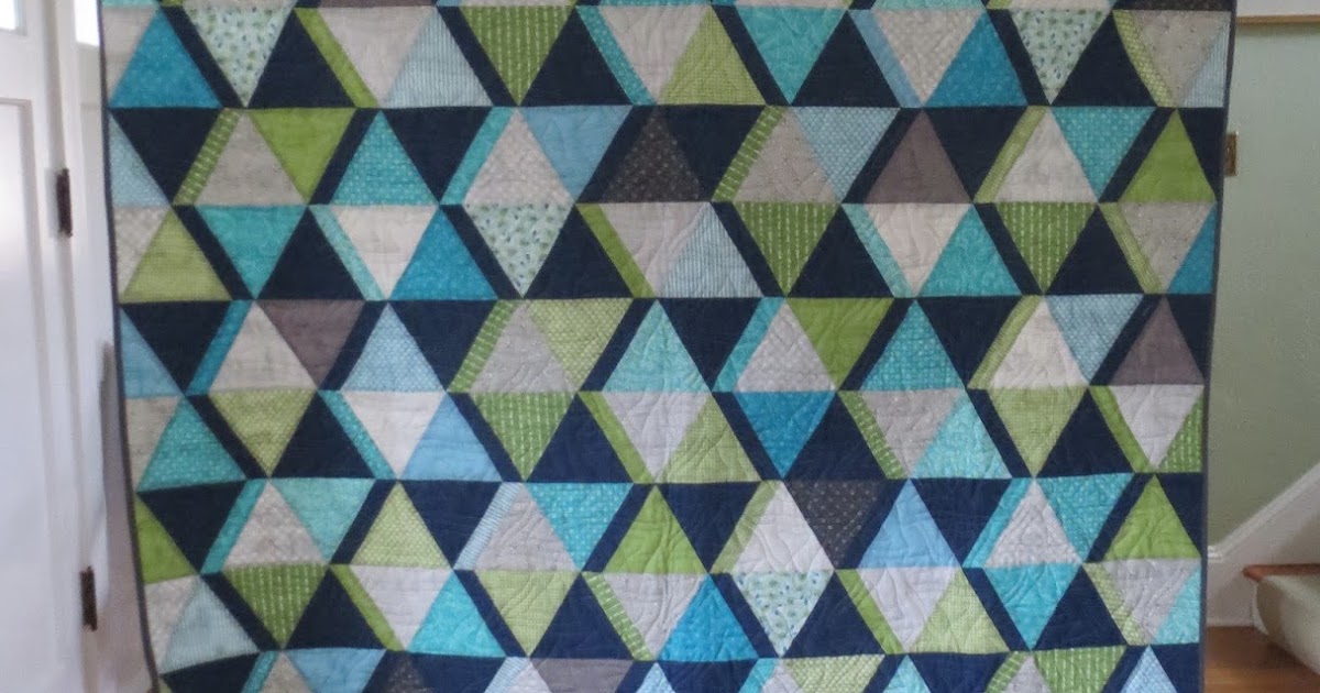 Quilting on Main Street: Celebration - A Finished 60 Degree Triangle Quilt