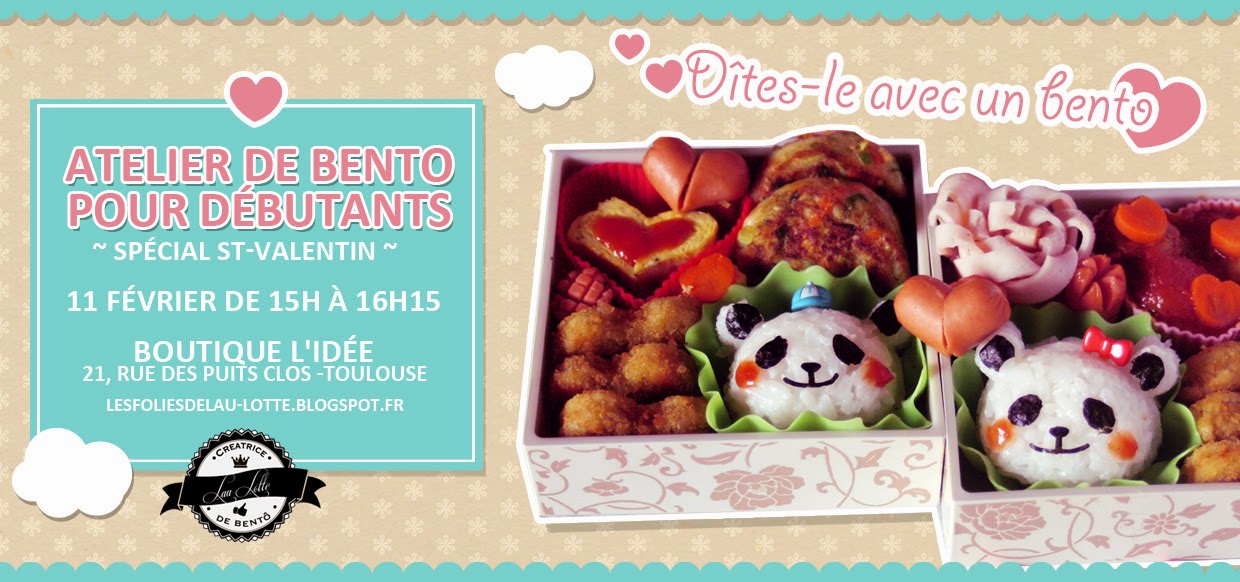 :: ATELIER BENTO :: Dîtes-le avec un bento ! - Les Folies de Lau-Lotte