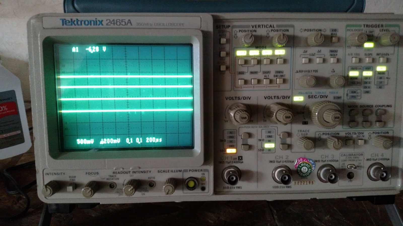 Spud's blog: Tektronix Oscilloscope, Model 2465A - *Updated*