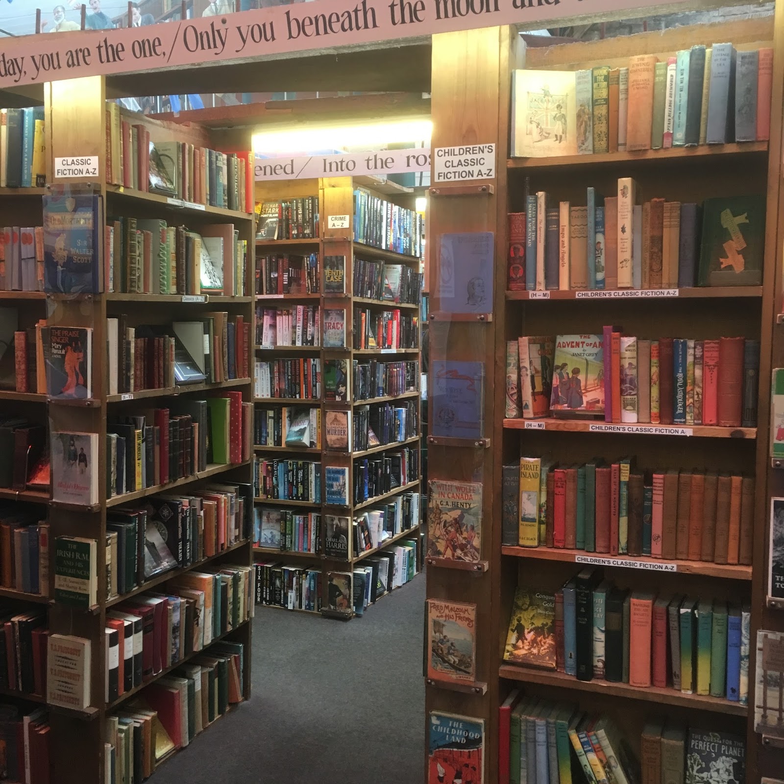 Exploring Barter Books in Alnwick, Northumberland