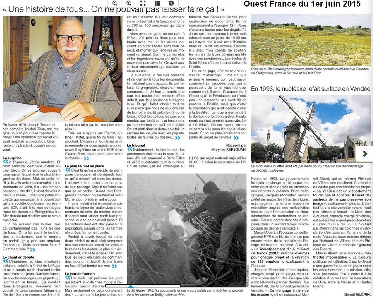 PROJET DE PORT BRETIGNOLLES - HISTOIRE DU FIASCO DE LA BANDE A ...