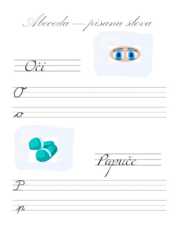 Zlatna djeca: Abeceda - pisana slova