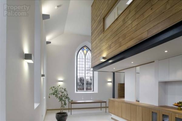 it's like she's on a secret mission: converted church home in Ireland