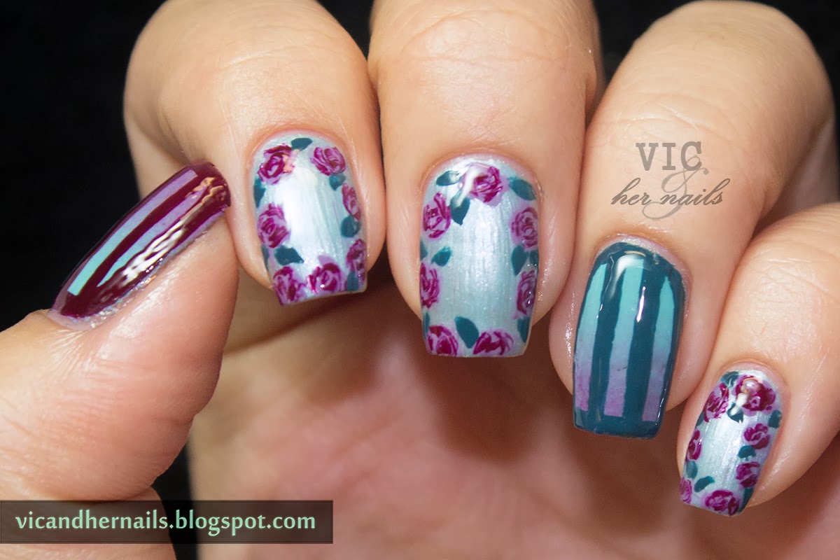 Vic and Her Nails: January N.A.I.L. - Theme 4: Border Manis