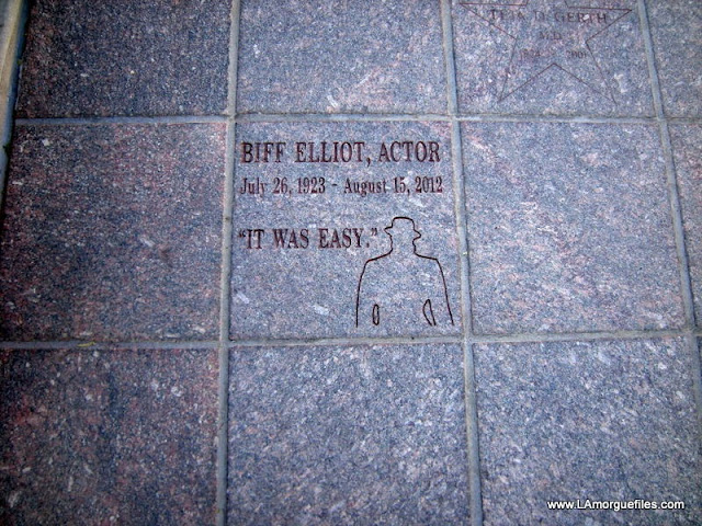Los Angeles Morgue Files: Actor Biff Elliot 2012 Westwood Village Cemetery