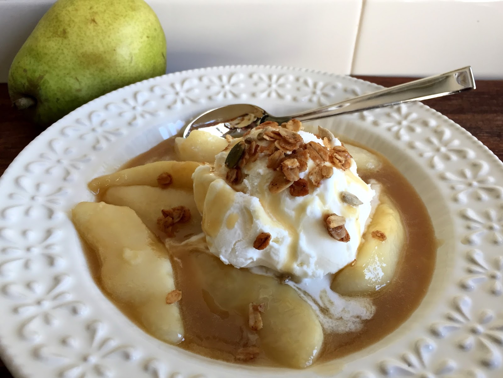Mennonite Girls Can Cook: Pan-fried Pears in Caramel Sauce