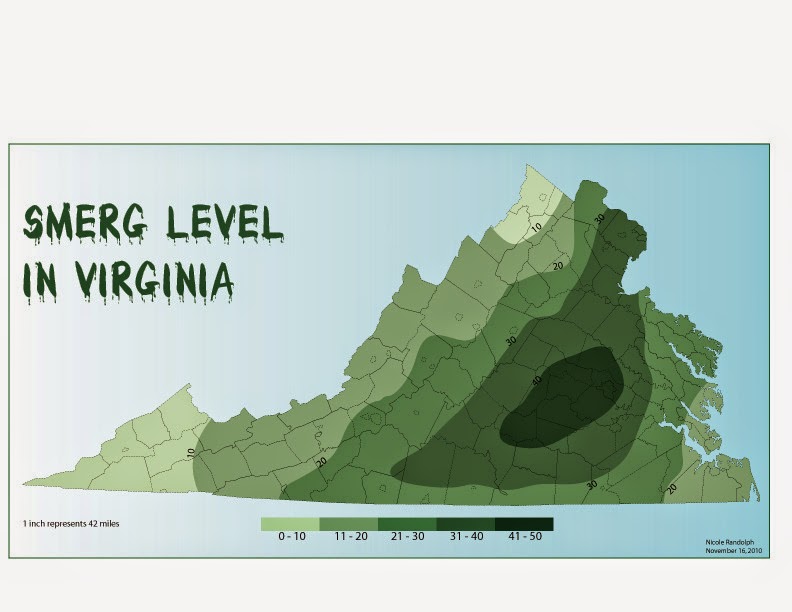Intro to Digital Cartography: Lab 8: Isoline example maps