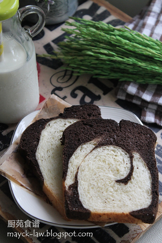 厨苑食谱: 黑钻吐司 【Black Diamond Toast】