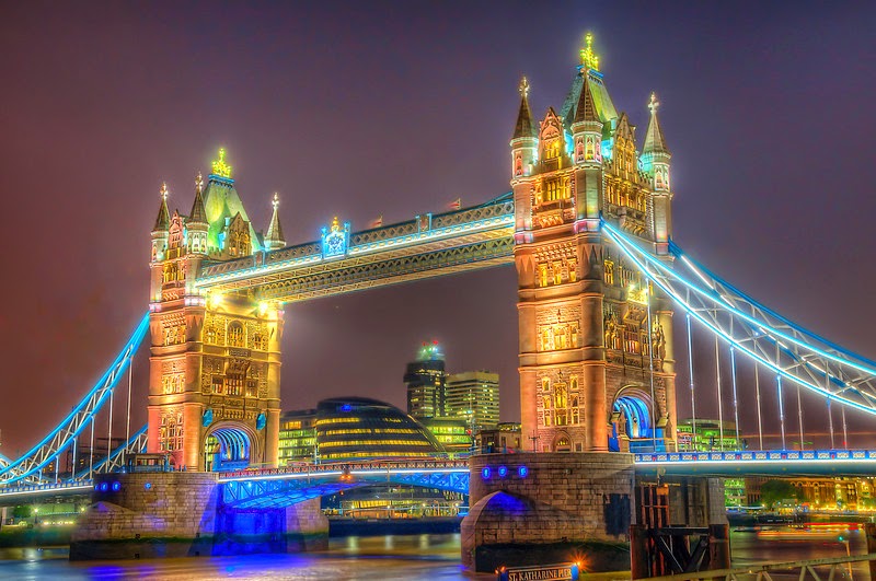 Tower Bridge at night London England | Express Photos