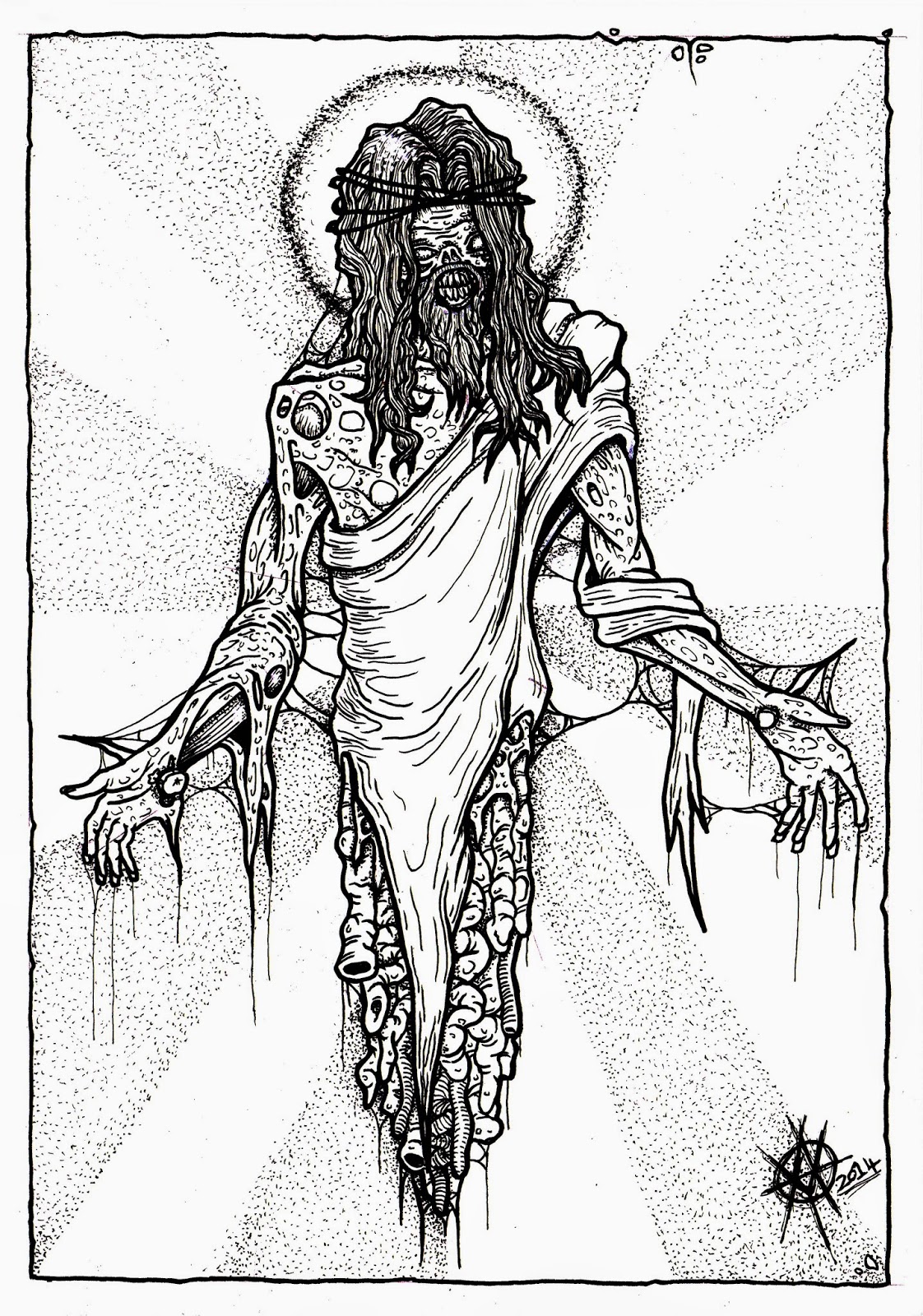 Alex Yates ILLUSTRATIONS: zombie jesus 2014