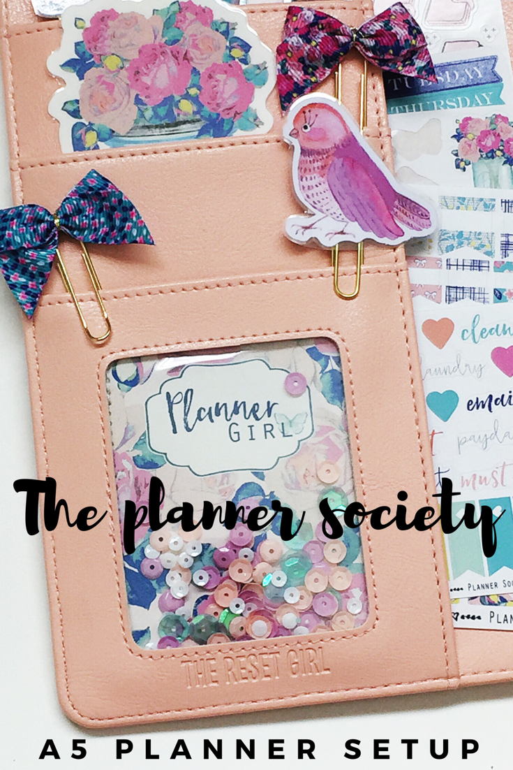 The Planner Society Kit A5 Planner Setup - Mixed Media Attic